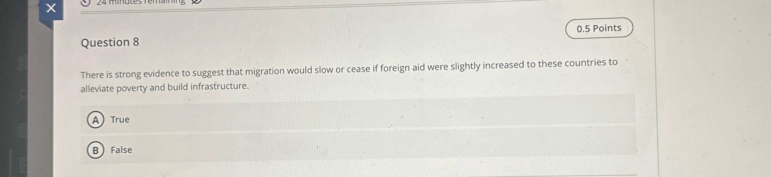 Solved Question 80.5 ﻿PointsThere is strong evidence to | Chegg.com