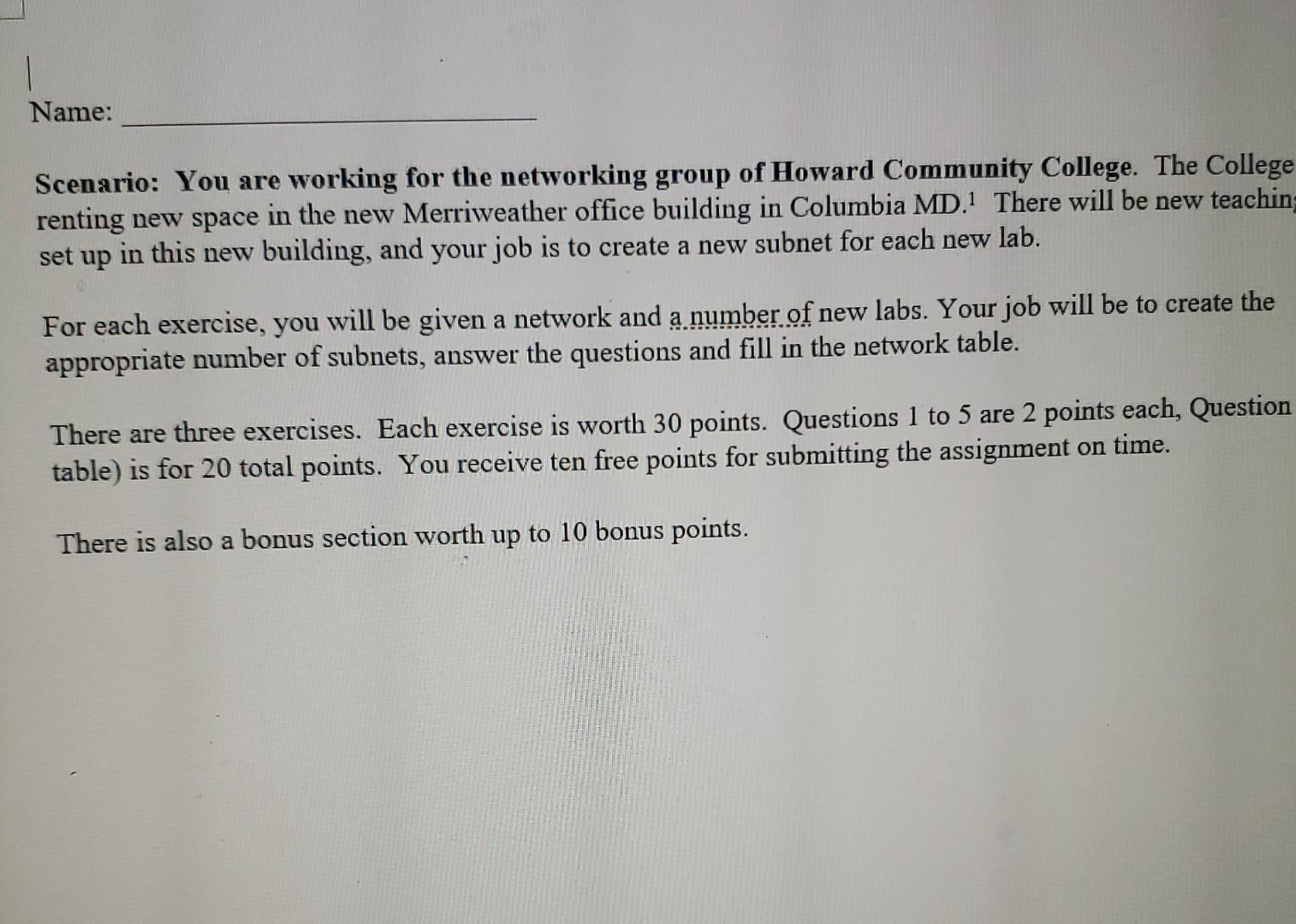 Solved Scenario: You are working for the networking group of | Chegg.com