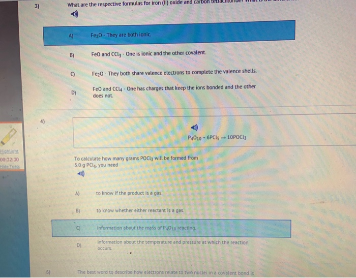Solved What are the respective formulas for iron (ll) oxide | Chegg.com