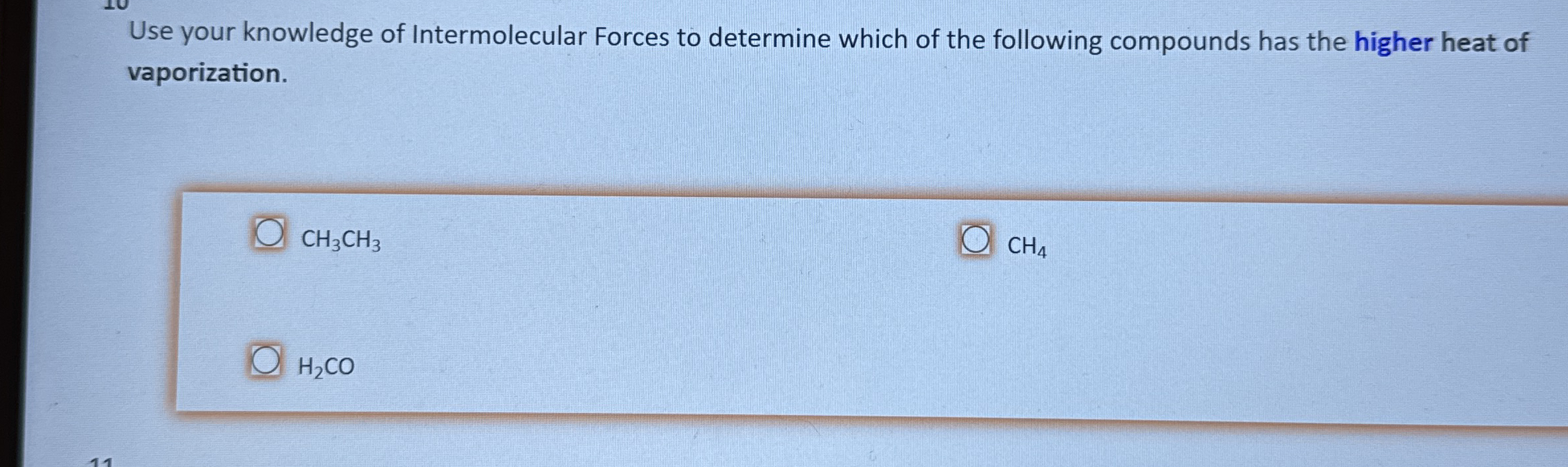 Use your knowledge of Intermolecular Forces to | Chegg.com