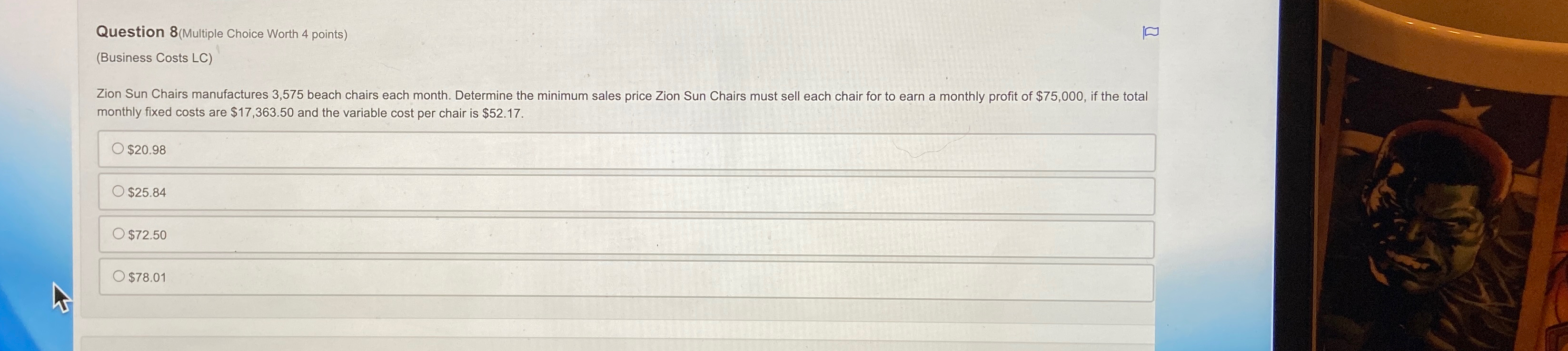 Solved Question 8(Multiple Choice Worth 4 ﻿points)(Business | Chegg.com
