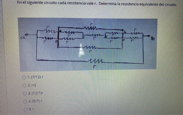 Solved En el siguiente circuito cada resistencia valer. | Chegg.com