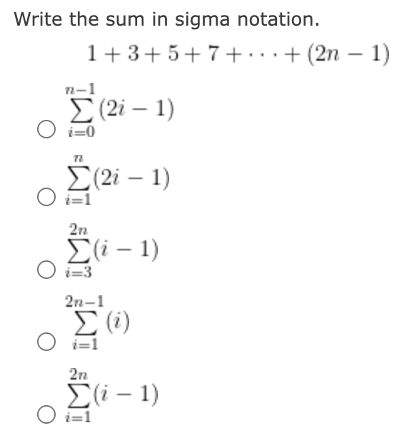 Solved Write the sum in ﻿sigma | Chegg.com