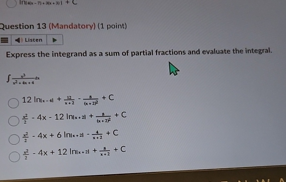 Question 13 (Mandatory) (1 ﻿point)Express the | Chegg.com