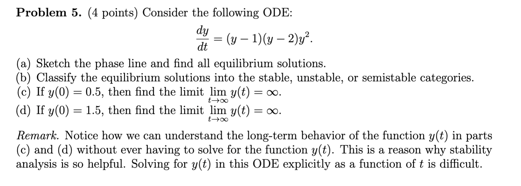 Solved Problem 5. (4 ﻿points) ﻿Consider the following | Chegg.com