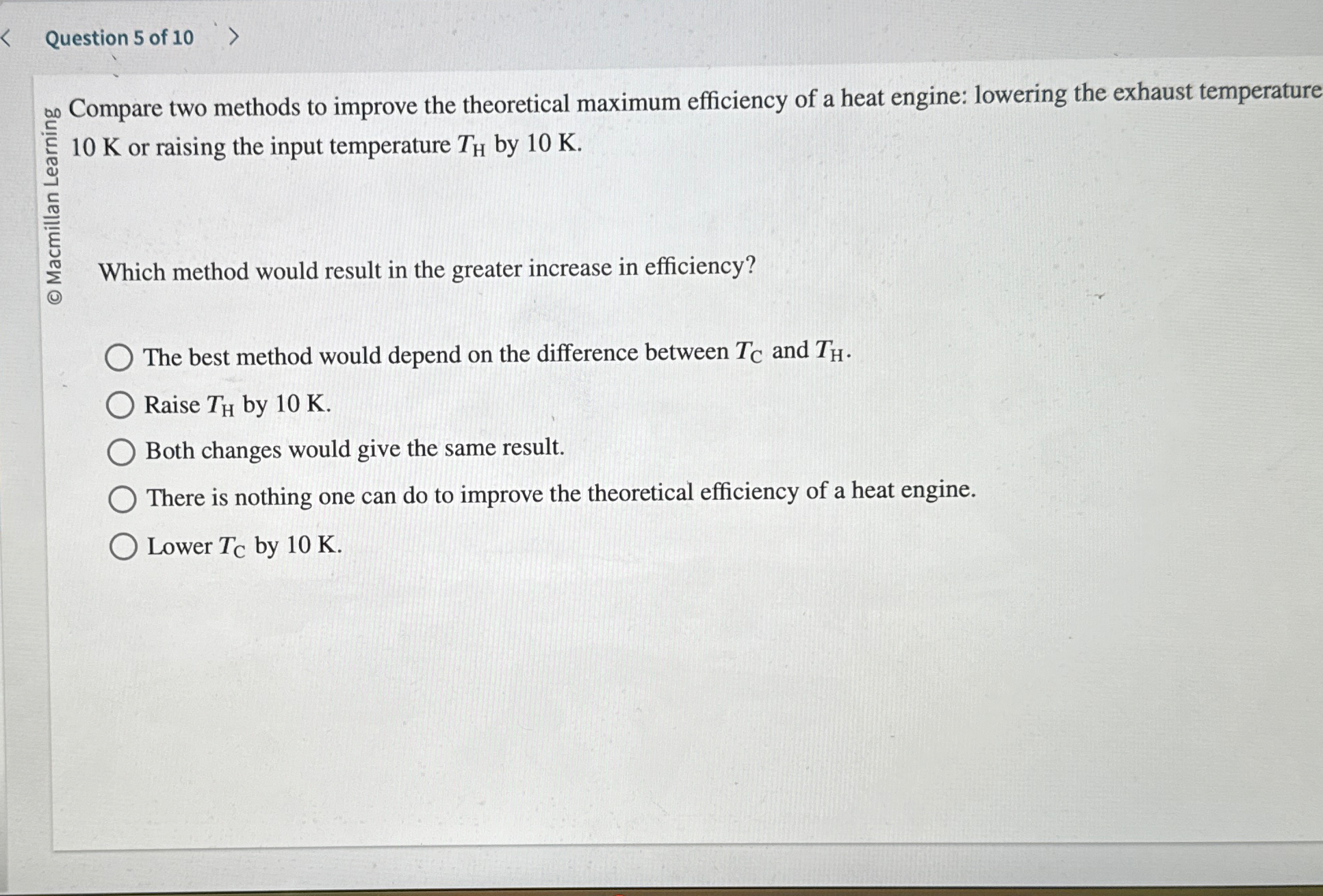 Solved Question 5 ﻿of 10Compare two methods to improve the | Chegg.com