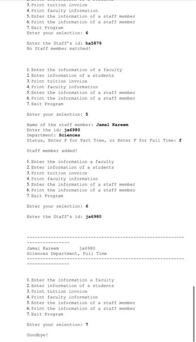 Solved in java please.I need the code for the following | Chegg.com
