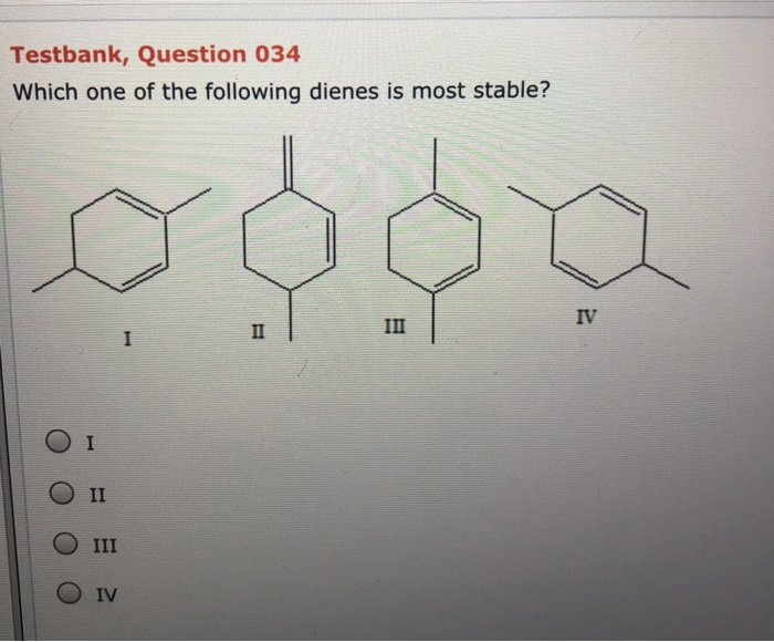Solved Testbank, Question 034 Which one of the following | Chegg.com