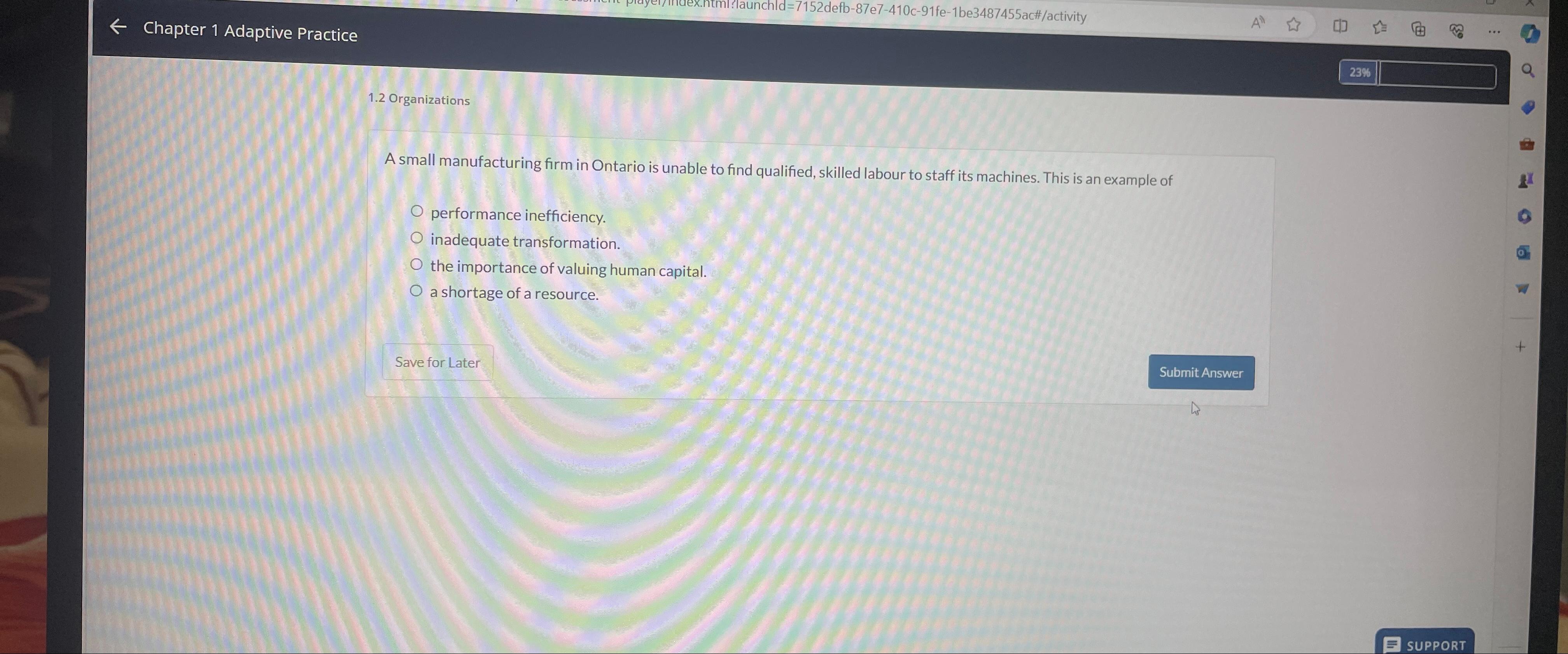 Solved Chapter 1 ﻿Adaptive Practice23%1.2 ﻿OrganizationsA | Chegg.com