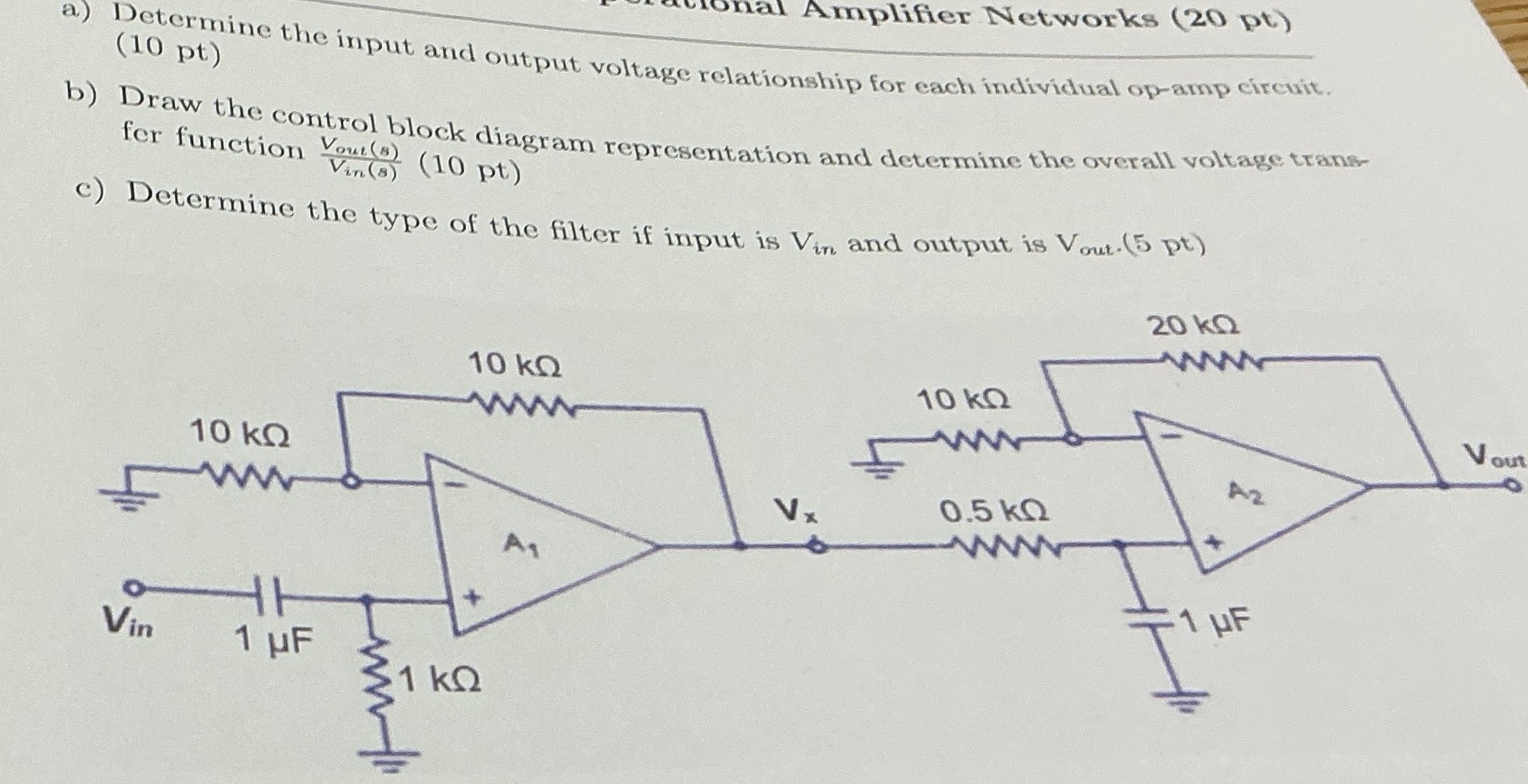 Solved age relationship for each individual op-amp | Chegg.com