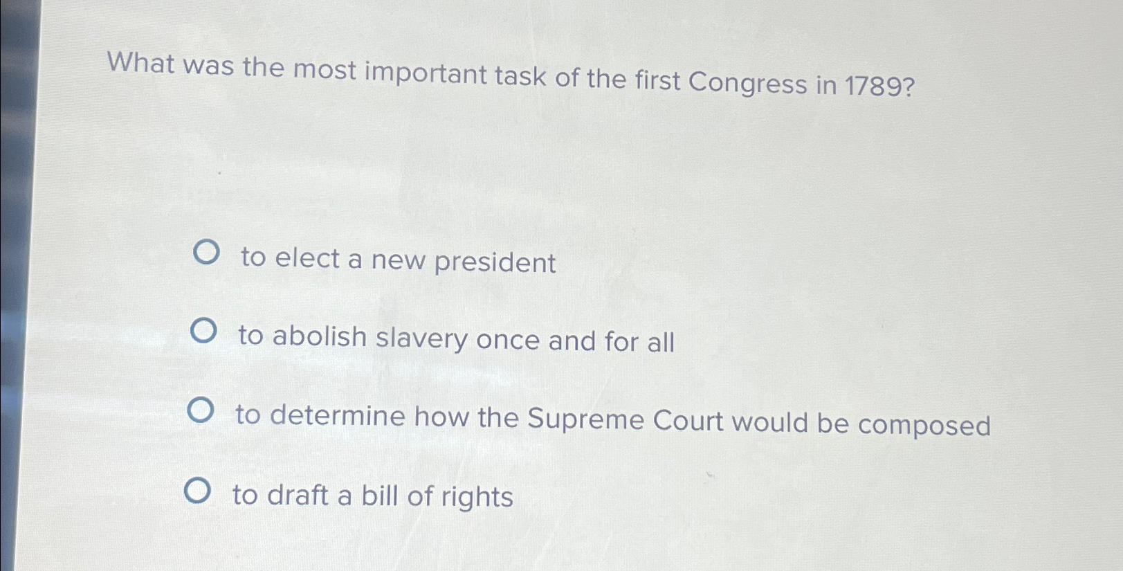 Solved What was the most important task of the first | Chegg.com