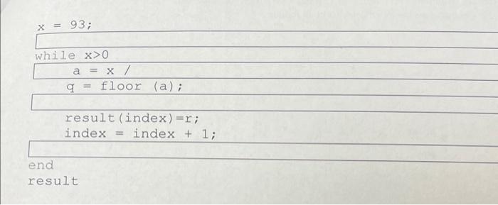 Solved 5) (10/100) Complete the following Matlab script | Chegg.com