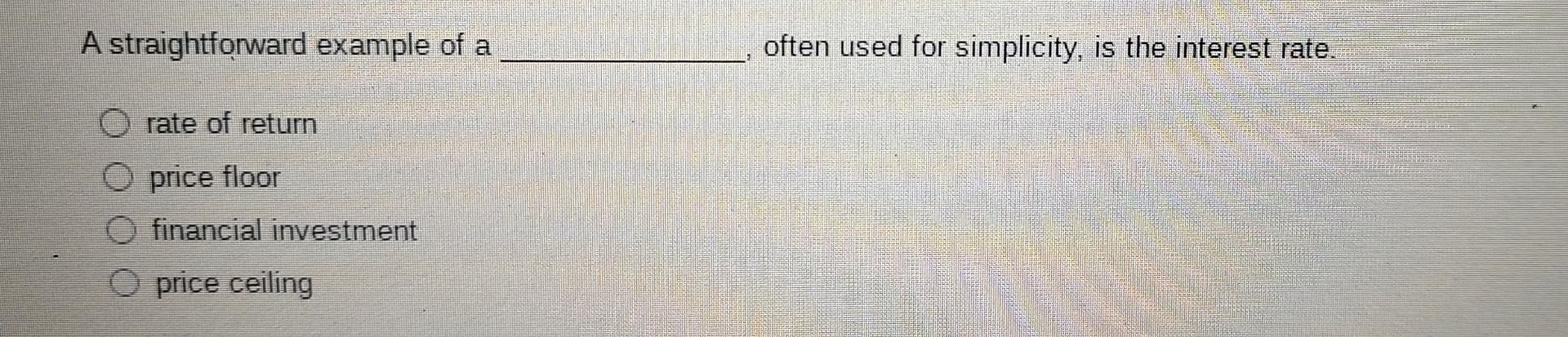 Solved A straightforward example of a often used for | Chegg.com