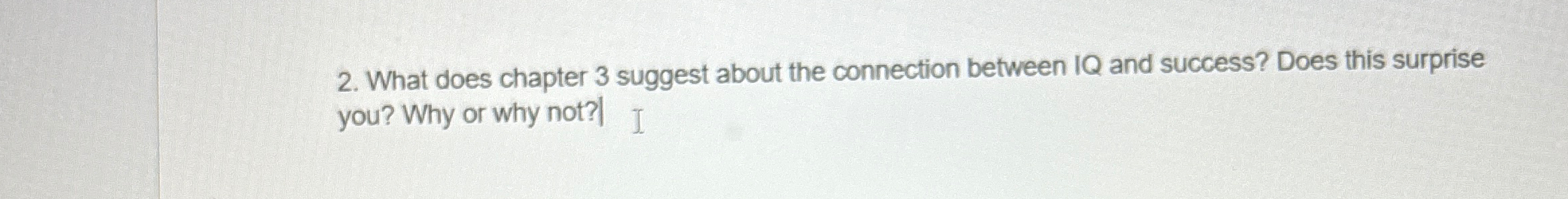 Solved What does chapter 3 ﻿suggest about the connection | Chegg.com