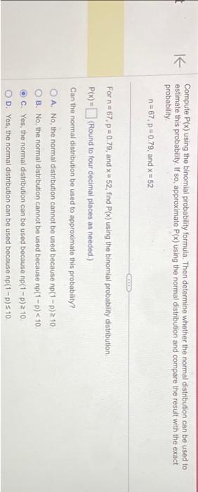 Solved Compute P(x) using the binomial probability formula. | Chegg.com