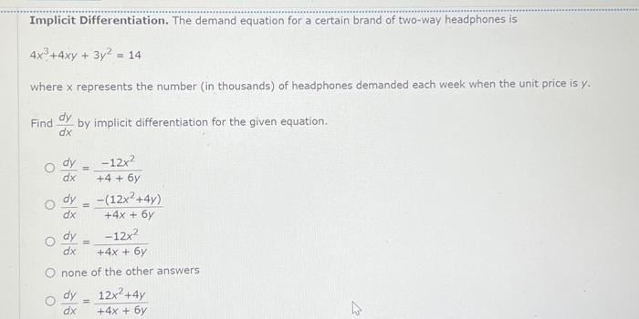 Solved Derivatives If F X 2 7x2 E4x Then F 3 X Is Equal