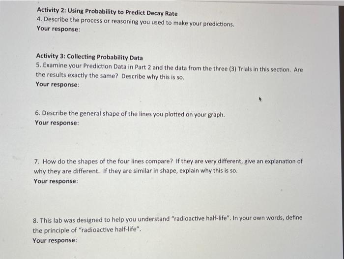 Solved Lab Questions for Lab 2: Absolute Dating Activity 1: | Chegg.com
