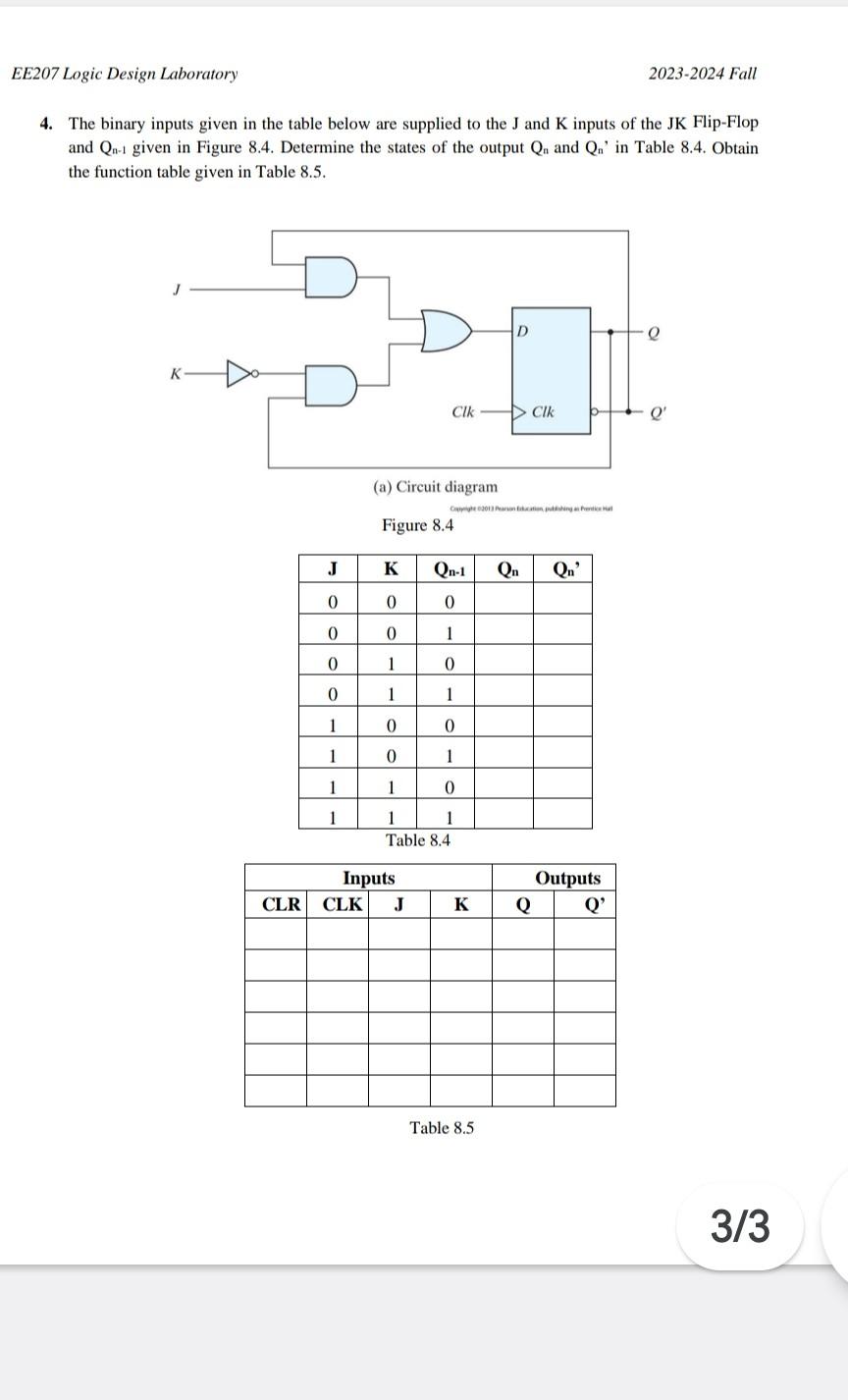 Solved 4. The binary inputs given in the table below are | Chegg.com