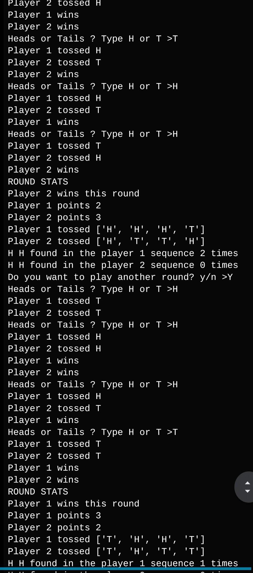 Solved Coin Toss Game - Short Description You will implement | Chegg.com