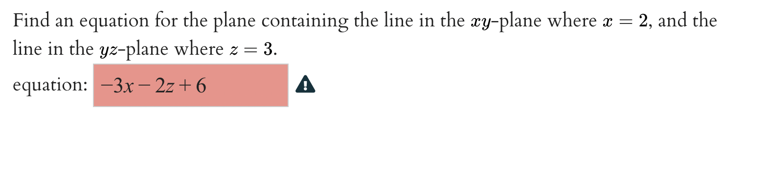 Solved Find an equation for the plane containing the line in | Chegg.com