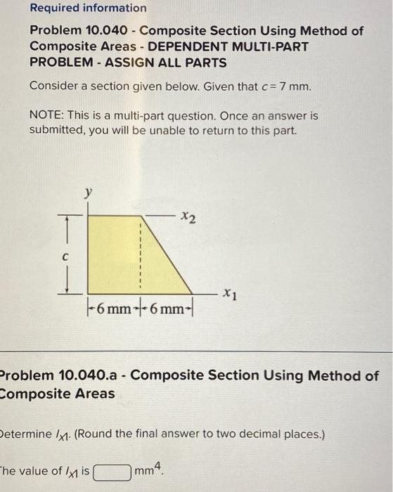 Solved Required information Problem 10.040 - Composite | Chegg.com