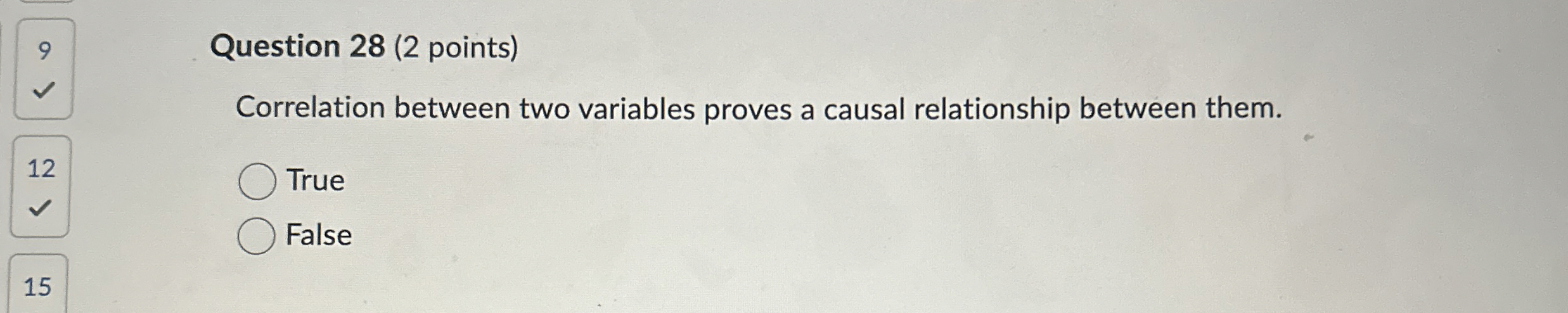 Solved Question 28 (2 ﻿points)Correlation between two | Chegg.com