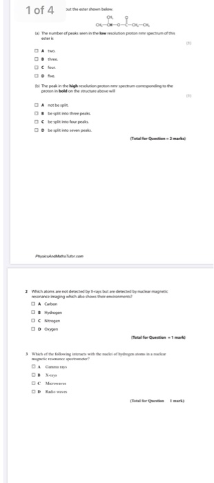 10:44 pmt.physicsandmathstutor.com 1 of 4 1 of 4 | Chegg.com