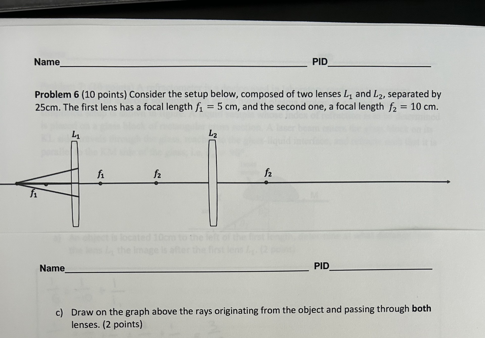 Problem 6 (10 ﻿points) ﻿Consider the setup below, | Chegg.com
