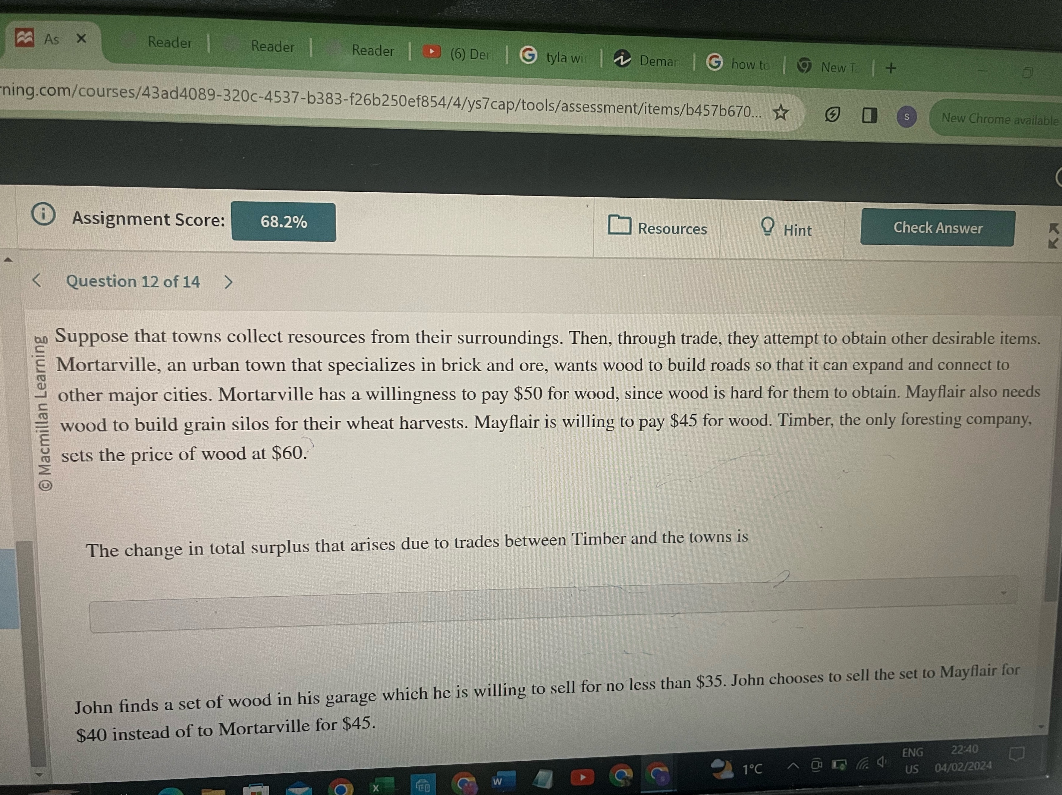 Solved (i) ﻿Assignment Score:ResourcesHintQuestion 12 ﻿of | Chegg.com