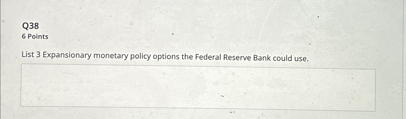 Solved Q386 ﻿PointsList 3 ﻿Expansionary monetary policy | Chegg.com