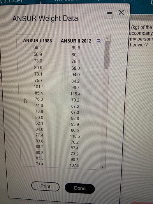 Solved ANSUR is an abbreviation of "anthropometric survey | Chegg.com