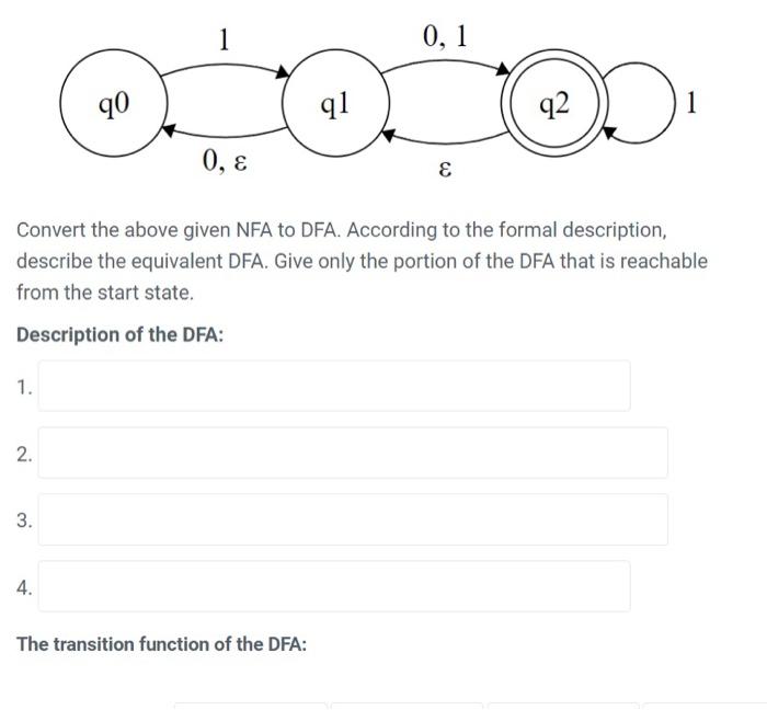 Solved Convert the above given NFA to DFA. According to the | Chegg.com