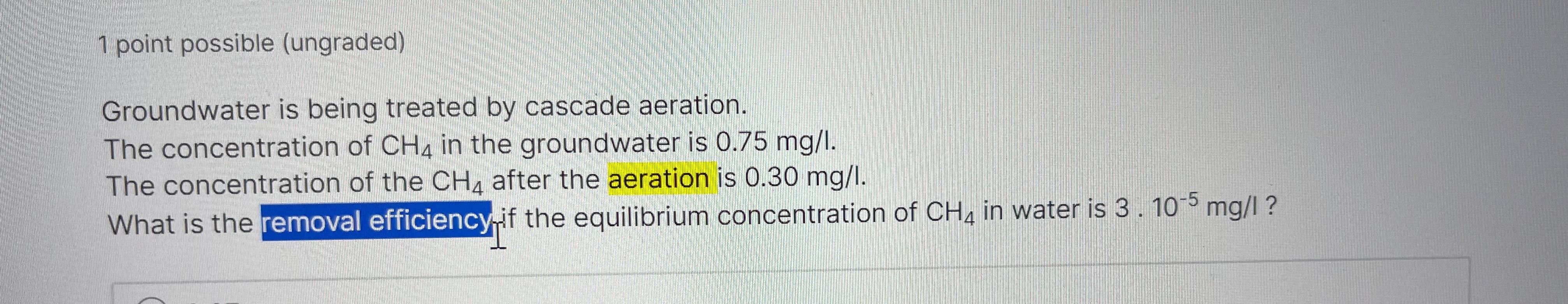 Solved How to solve1 ﻿point possible (ungraded)Groundwater | Chegg.com