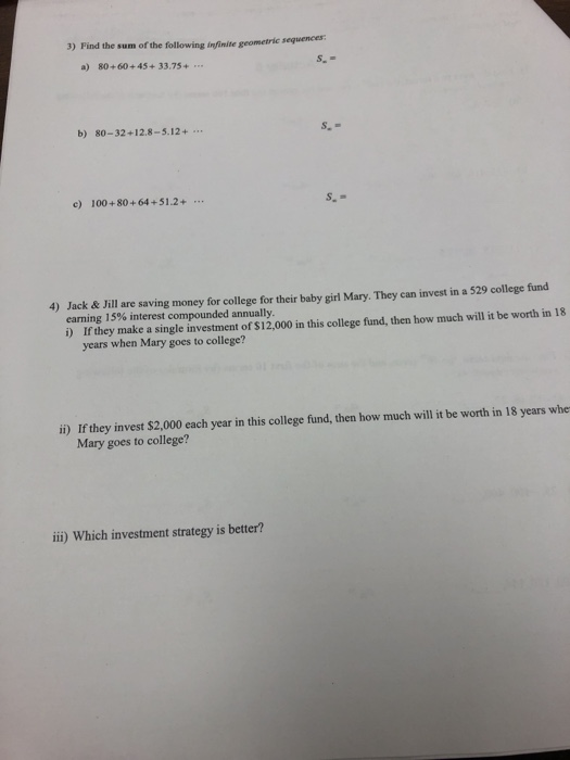 Solved Activity 5 1) Find the next two terms, the 100" term, | Chegg.com