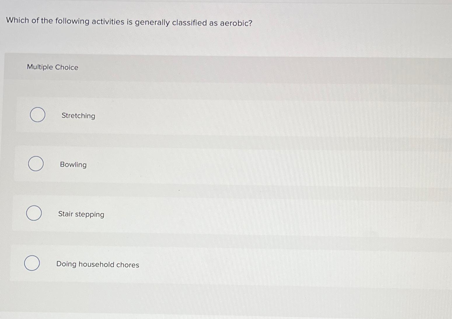 Solved Which of the following activities is generally | Chegg.com