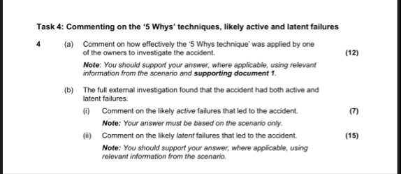 Solved Task 4 Commenting On The 5 ﻿whys ﻿techniques 9032