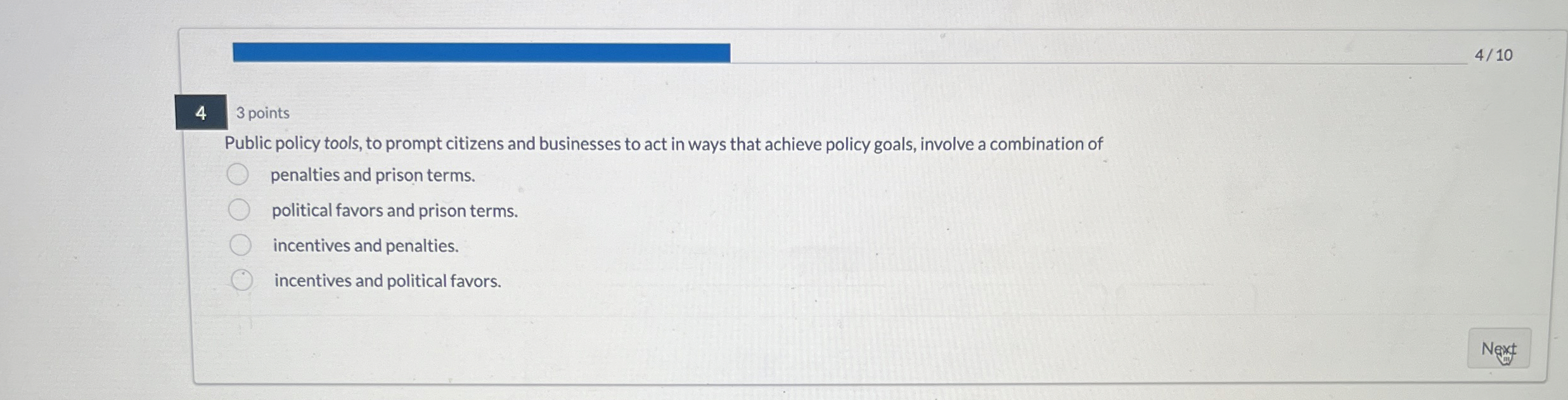 Solved 3 ﻿pointsPublic policy tools, to prompt citizens and | Chegg.com