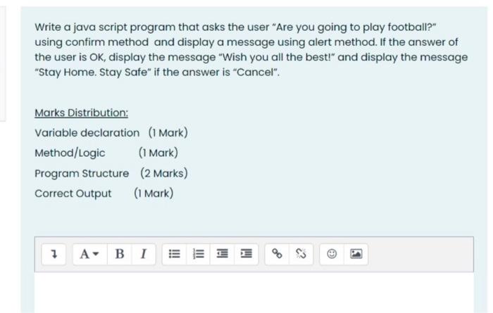 Solved Write A Java Script Program That Asks The User Are 7966