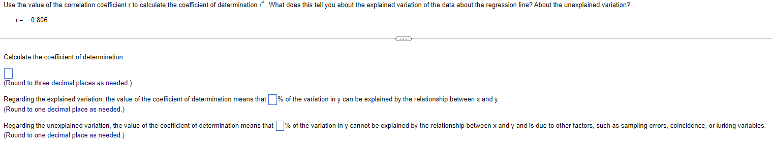 Solved Use The Value Of The Correlation Coefficient R to 1263