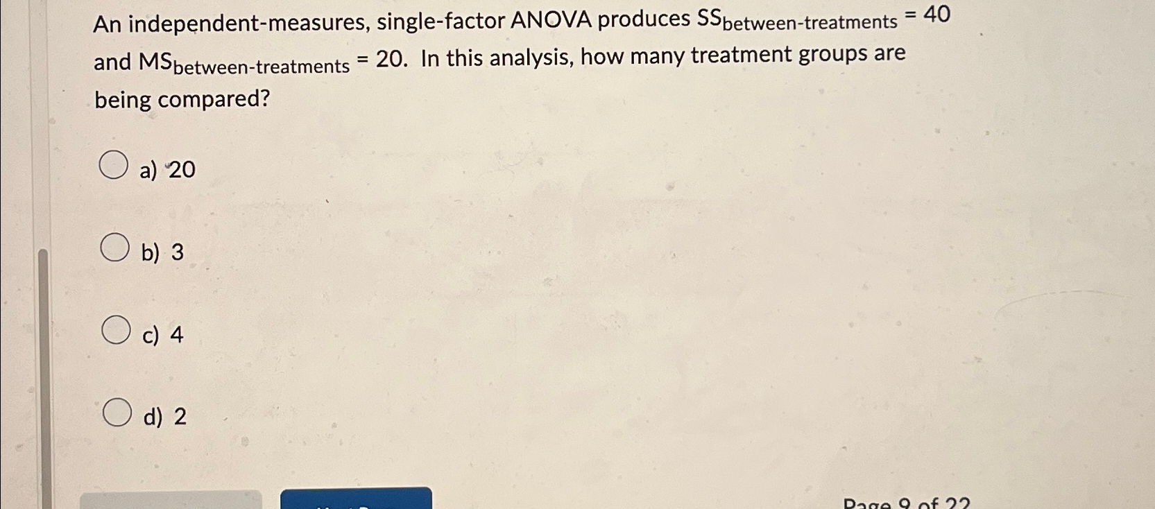 Solved An independent-measures, single-factor ANOVA produces | Chegg.com