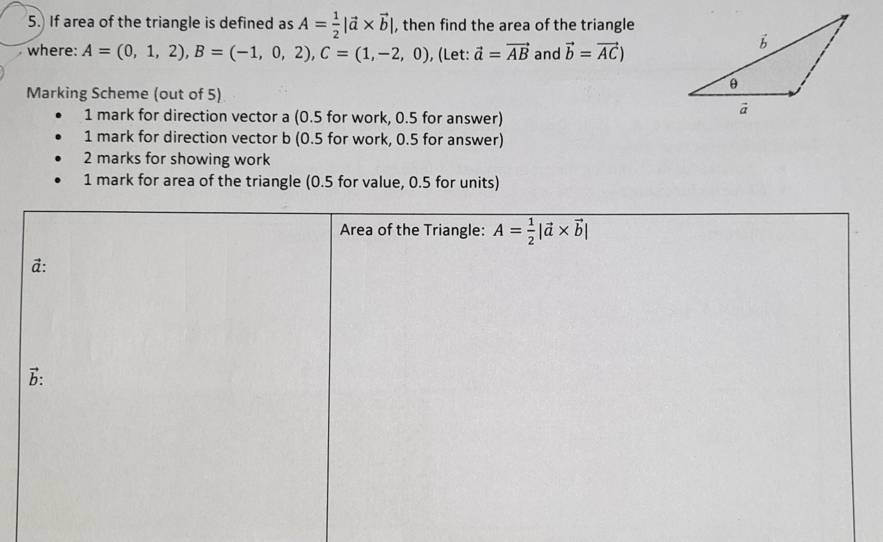 Solved This question is from cross product in Calculus. | Chegg.com