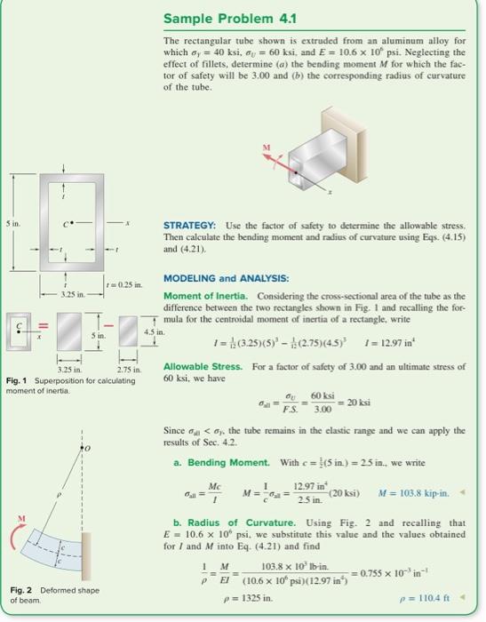 Solved A) Solve Sample Problem 4.1 (Page 250). All remain as | Chegg.com