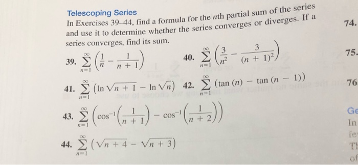 Solved Using the nth-Term Test In Exercises 31-38, use the | Chegg.com