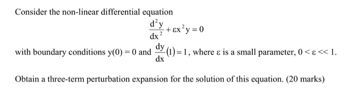 Solved Consider the non-linear differential equation dạy | Chegg.com