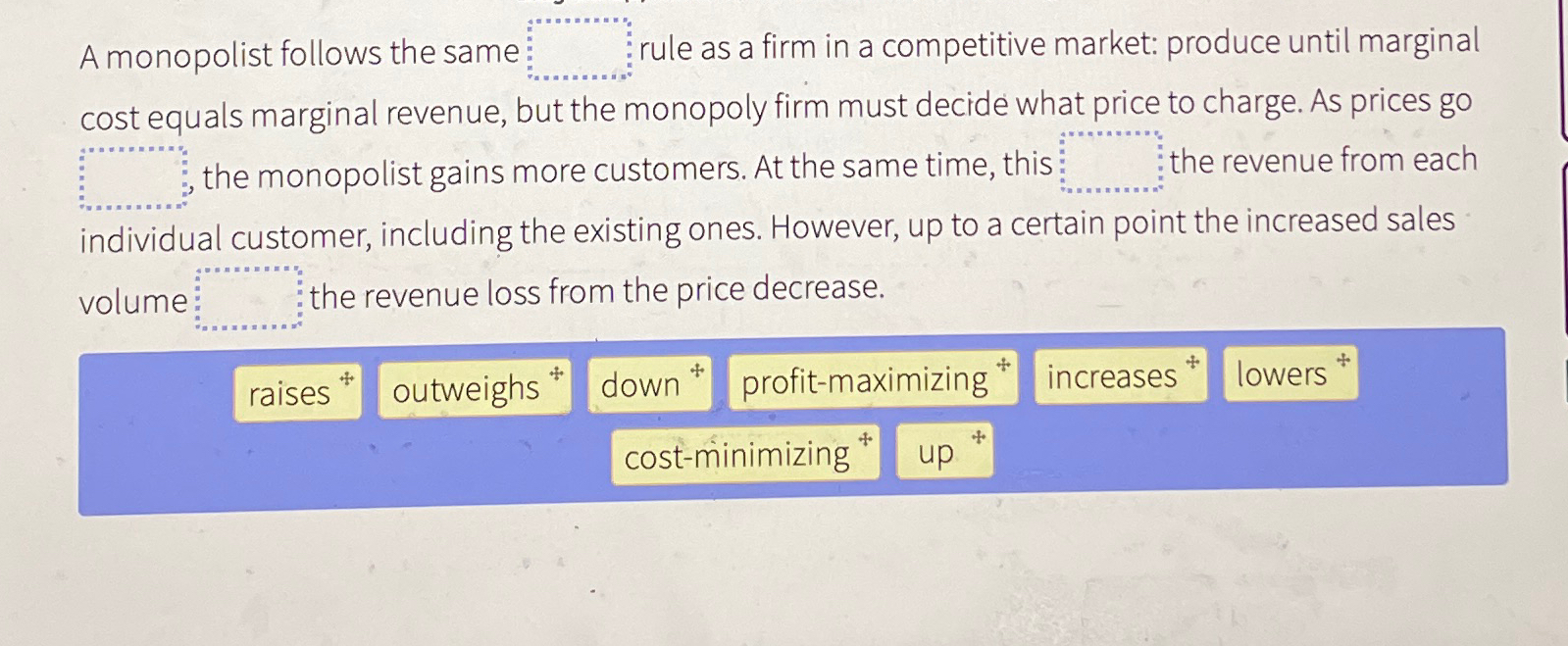Solved A monopolist follows the same rule as a firm in a | Chegg.com
