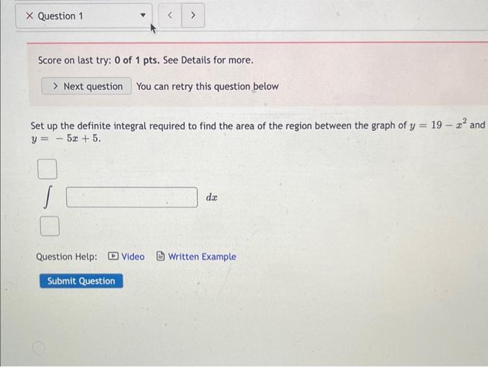 Solved Score on last try: 0 of 1 pts. See Details for more. | Chegg.com