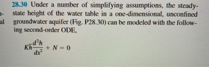 Textbook problem 28.30a: Solve with the linear | Chegg.com