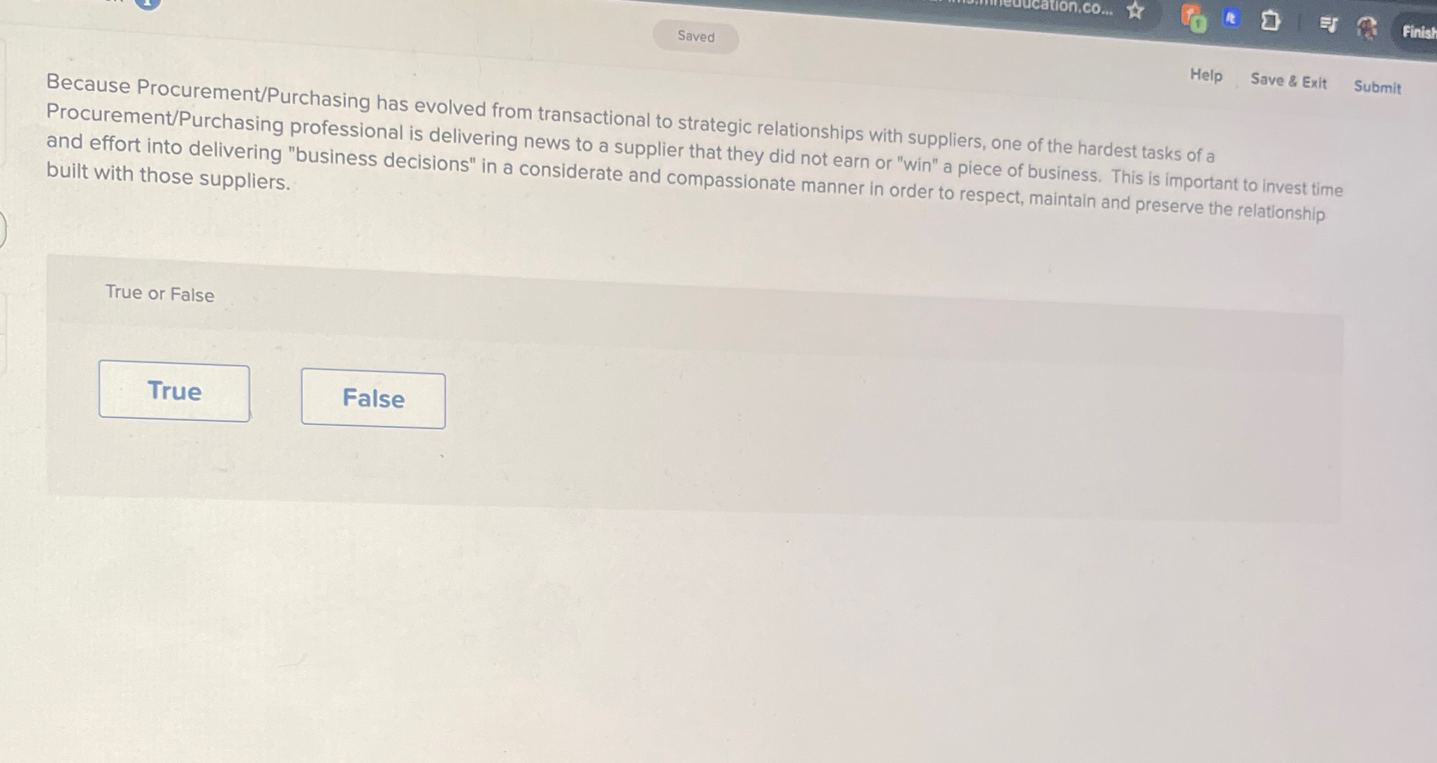 Solved Because Procurement/Purchasing has evolved from | Chegg.com