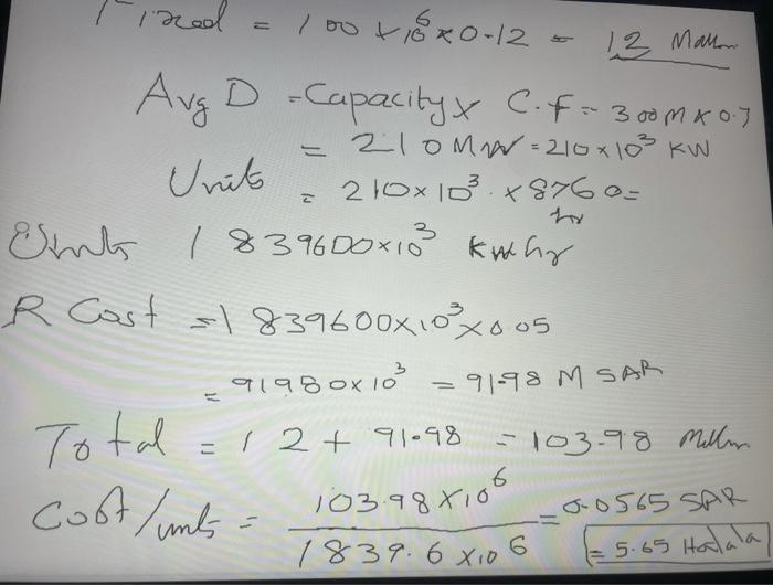 Solved 1. A generating station has an maximum capacity of | Chegg.com