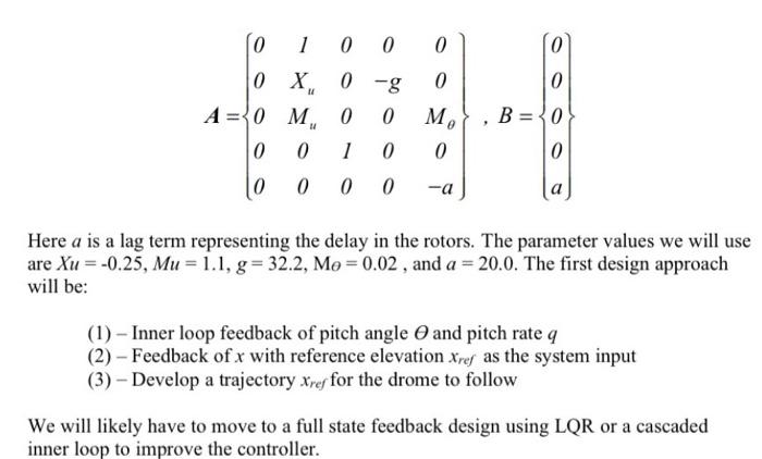 design a controller for the longitudinal longitudinal | Chegg.com design a controller for the longitudinal longitudinal | Chegg.com